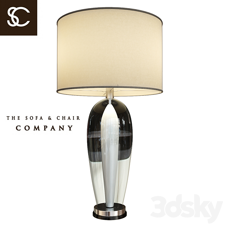 Table lamp PETITE CONCAVE SILVER (The Sofa & Chair Company) - Table ...