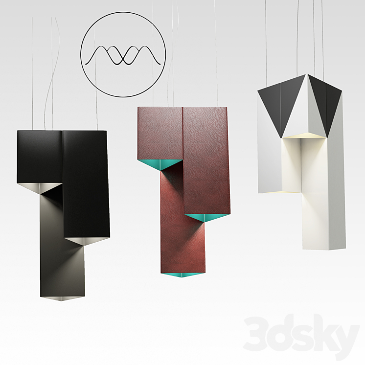 MUM studio ∙ ∙ ∙ RUBIKON - Pendant light - 3D model