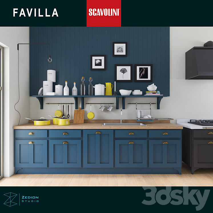Favilla Kit - Kitchen - 3D model