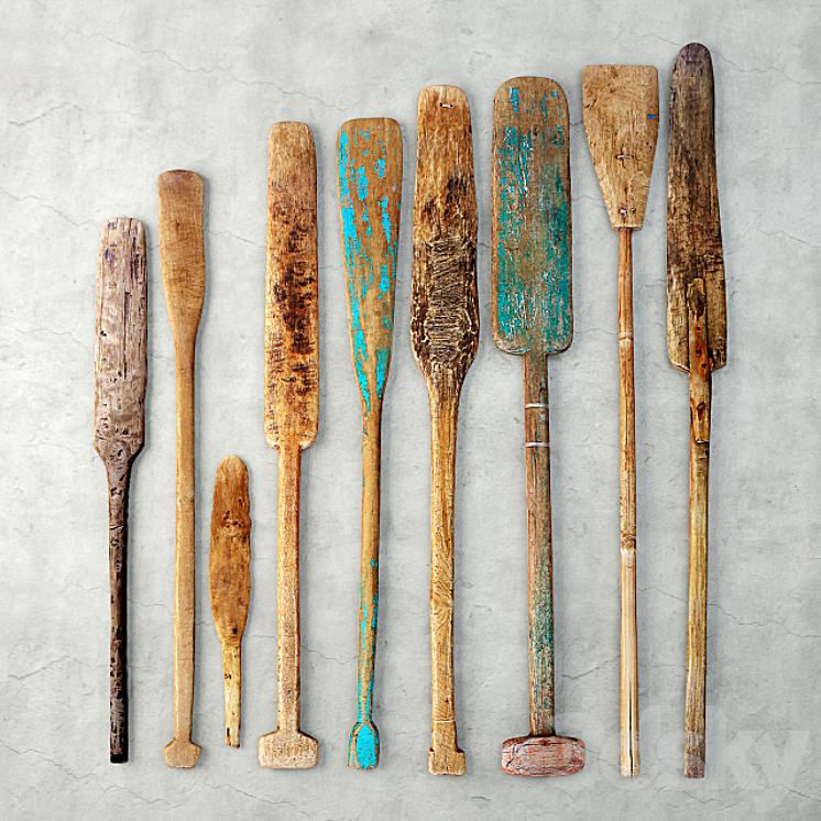 Oars / Like Lodka - Other decorative objects - 3D model