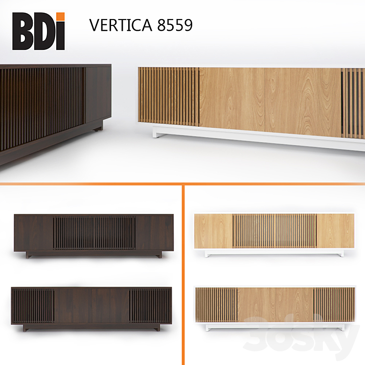 BDI VERTICA 8559 - Sideboard & Chest of drawer - 3D model