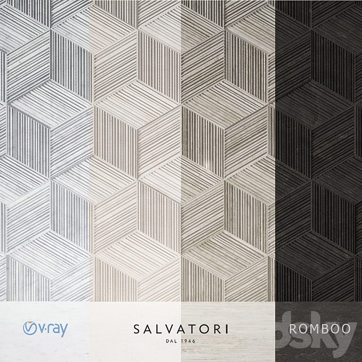Salvatori Romboo - Tile - 3D model