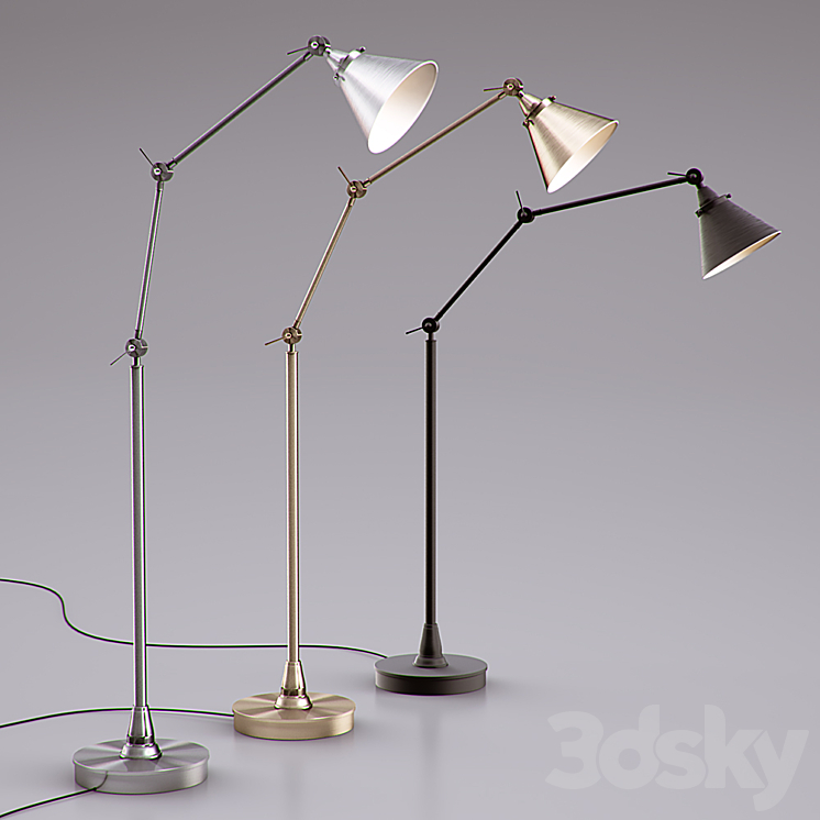 Architect's Task Floor Lamp - Floor lamp - 3D model