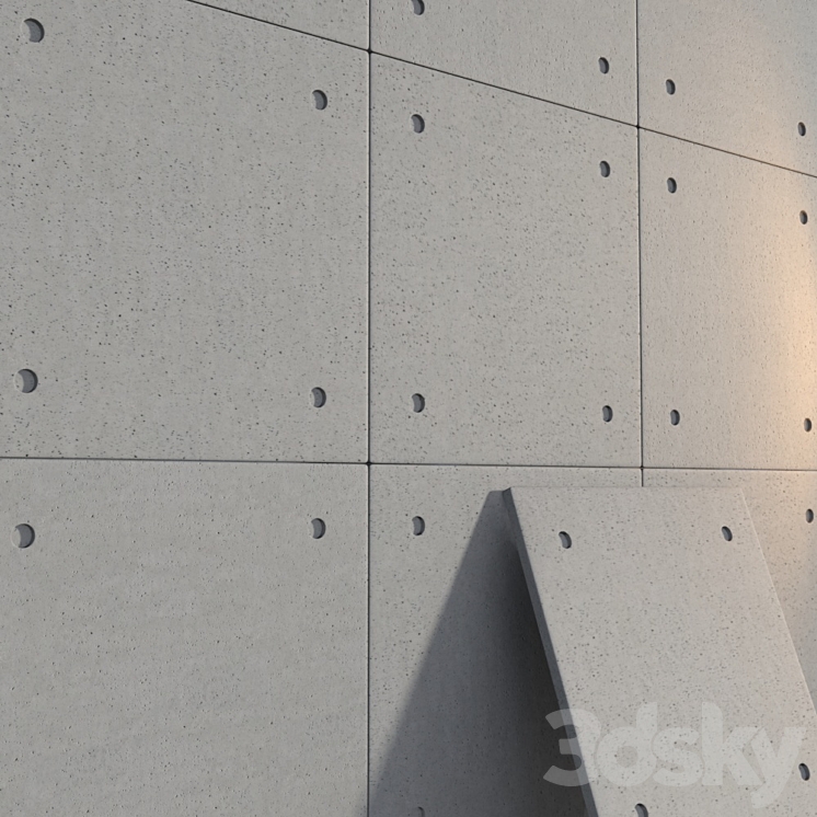 concrete panels - Other decorative objects - 3D model