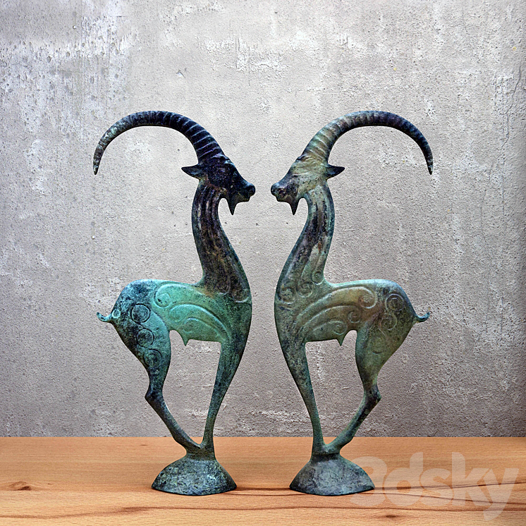 GreekMythos - Wild Goat - Sculpture - 3D model