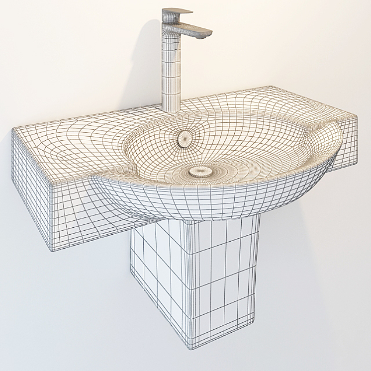 Jacob Delafon PRESQU'ILE - Wash basin - 3D model