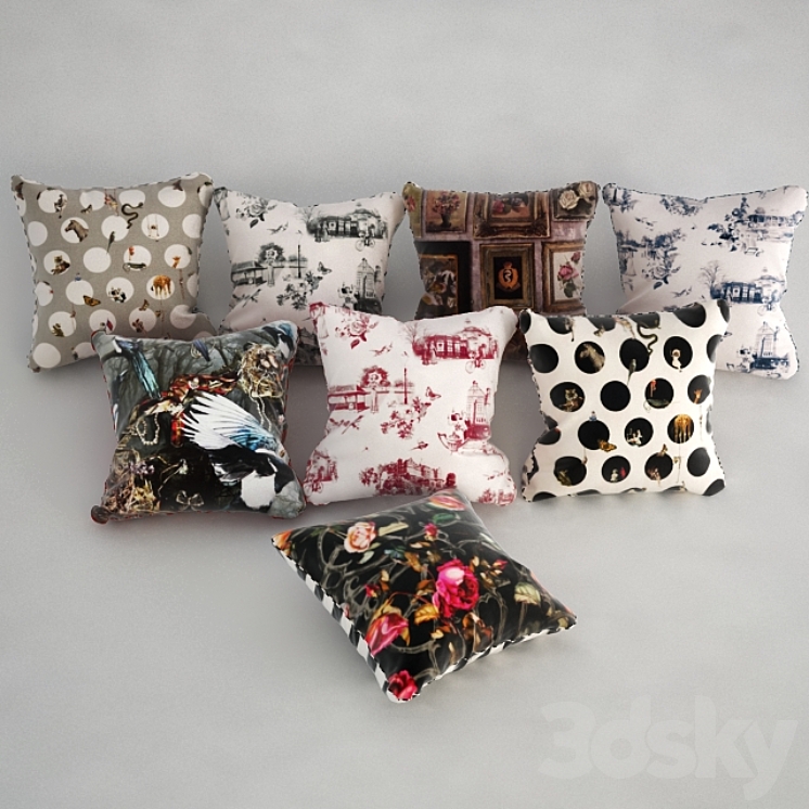 Pillow set by Emily Humphrey - Pillows - 3D model
