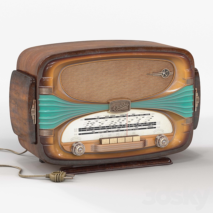 Oceanic Surcouf - Audio tech - 3D model