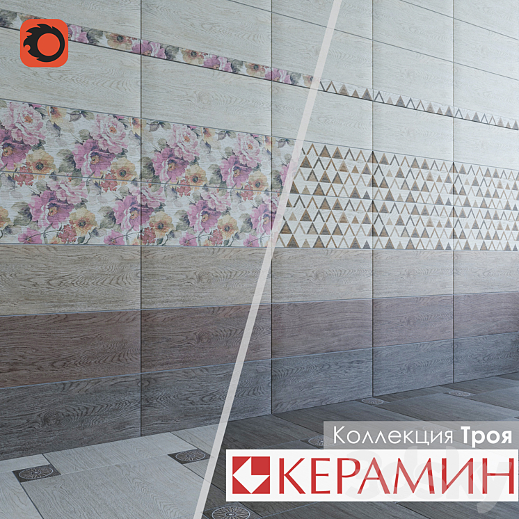 Ceramic tile collection Troy - Tile - 3D model