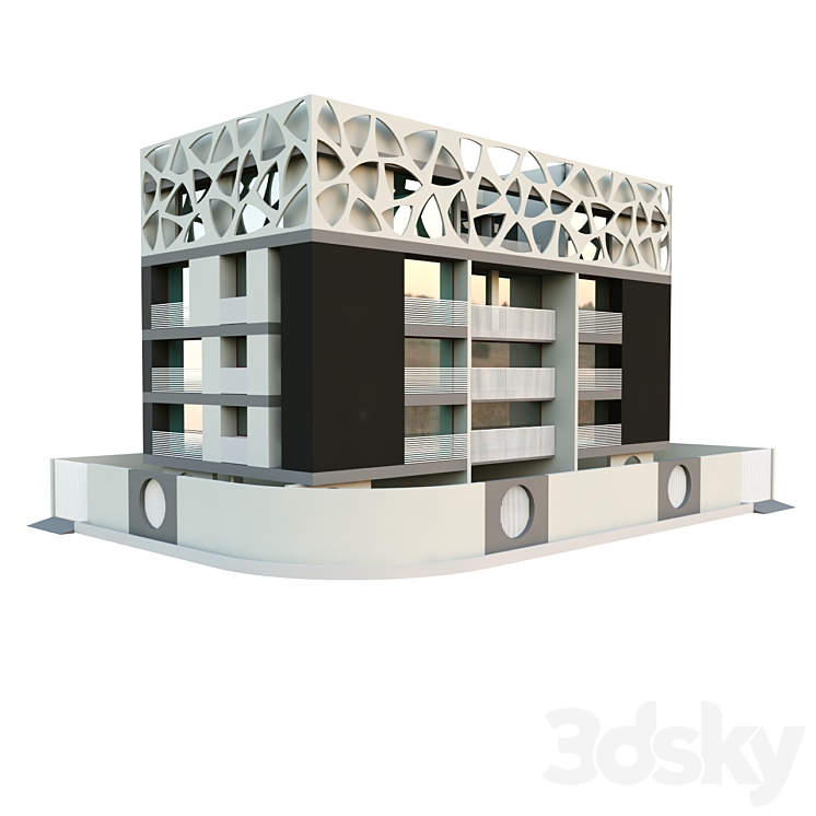 Modern_Multi_Story_Building - Building - 3D model