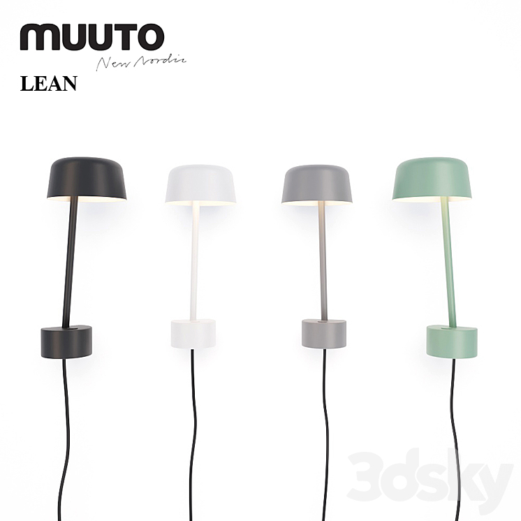 Fixtures Muuto LEAN - Wall light - 3D model