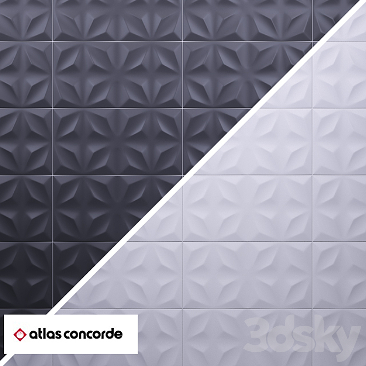 Atlas Concorde 3D Wall Diamond - Tile - 3D model
