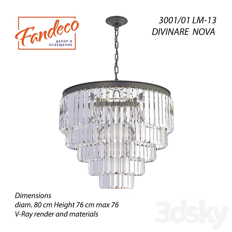 Divinare Nova - Pendant light - 3D model