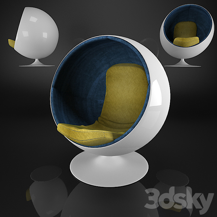 SPHERE CHAIR - Arm chair - 3D model