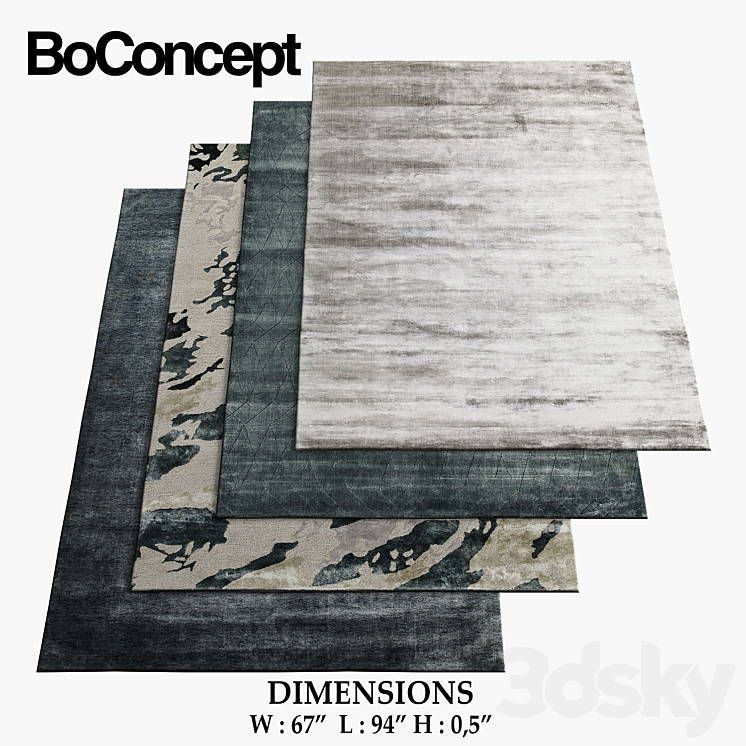 BoConcept Rugs_23 - Carpets - 3D model