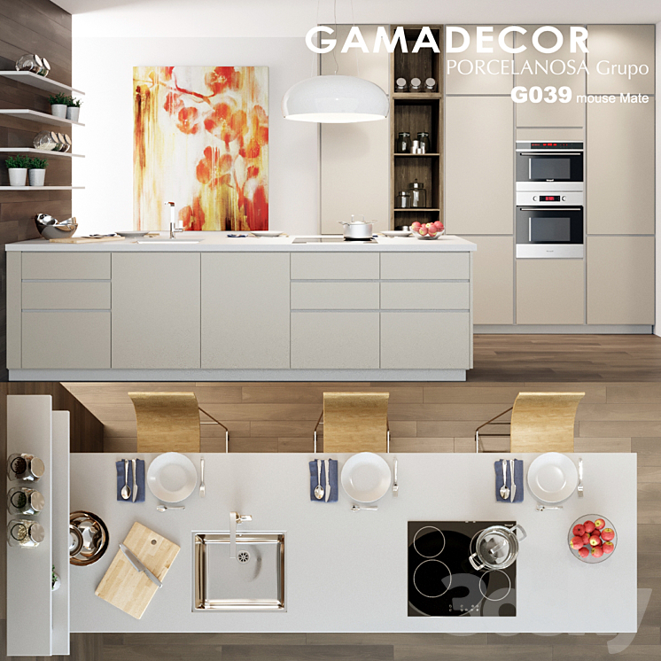 Cocina Gammadecor G039 - Kitchen - 3D model