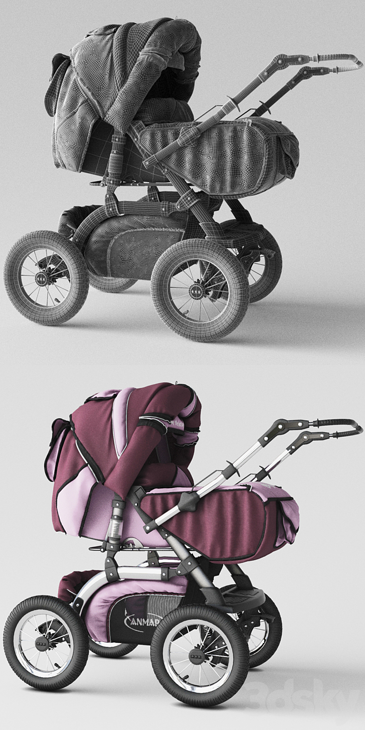 Stroller for children ANMAR - Miscellaneous - 3D model