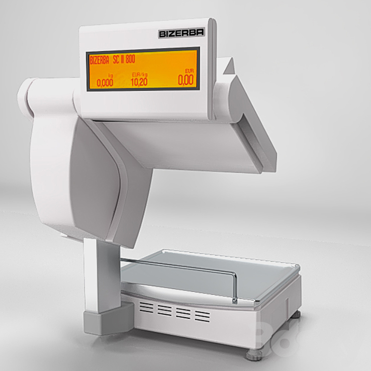 retail scale SC II 800 BIZERBA - Shop - 3D model