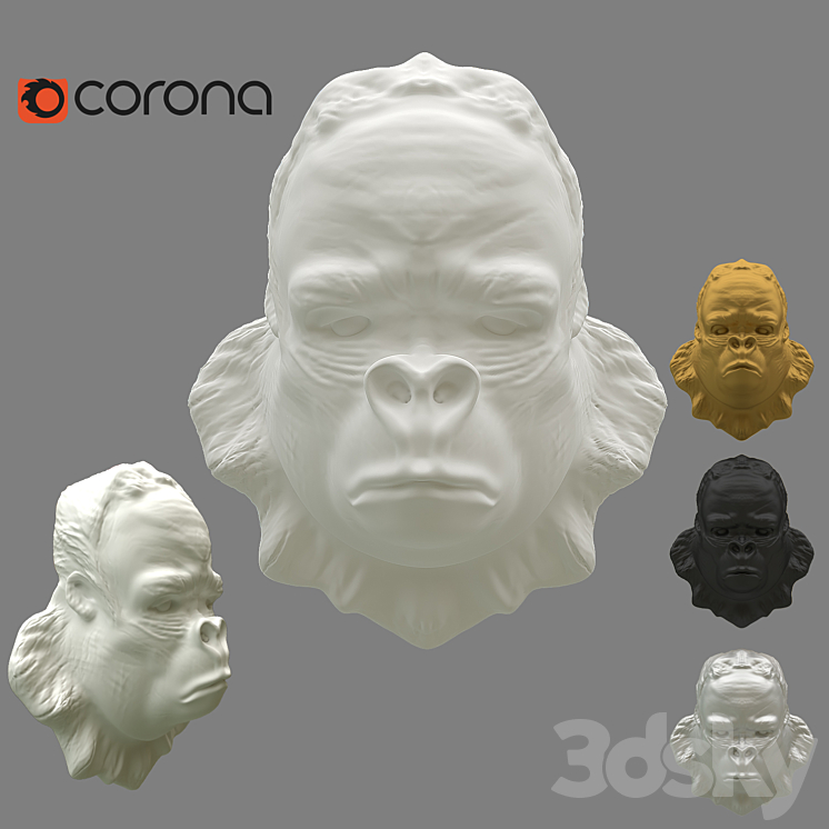MONKEYTaxidermy - Decorative plaster - 3D model