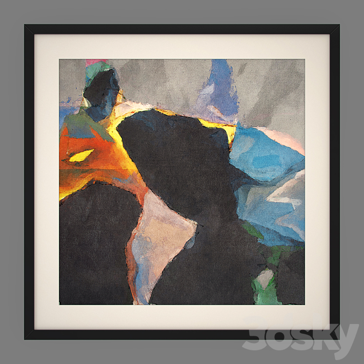 Abstract Art - 21 - Frame - 3D model