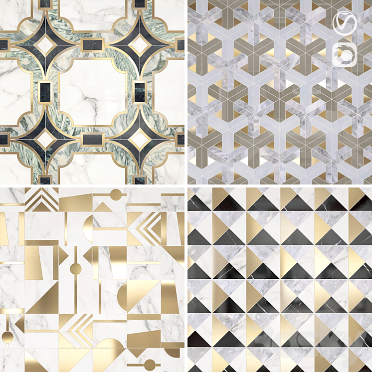 Mosaique Surface Odyssee - Tile - 3D model