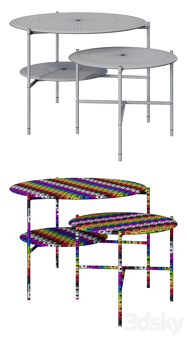 Meridiani Adrian Tables - Table - 3D model
