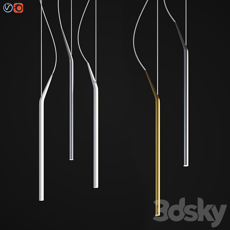 Mini Luceplan pendant - Pendant light - 3D model