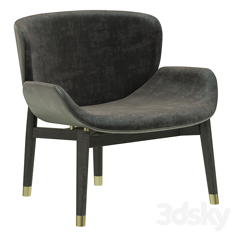 Baxter JORGEN chair - Arm chair - 3D model