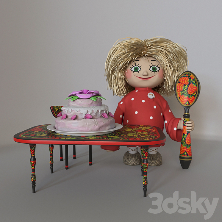 Kuzya clean and contented - Creature - 3D model