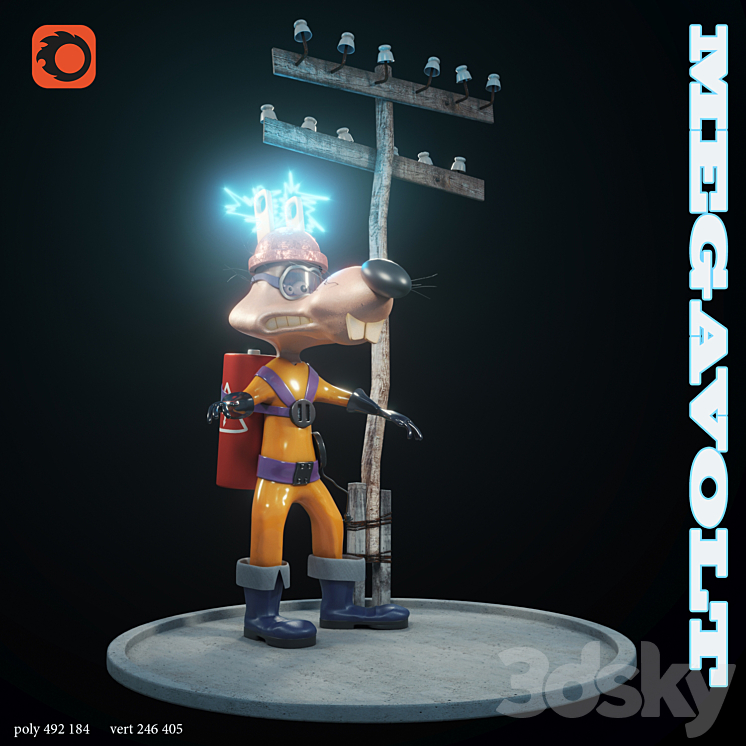 MEGAVOLT - Creature - 3D model