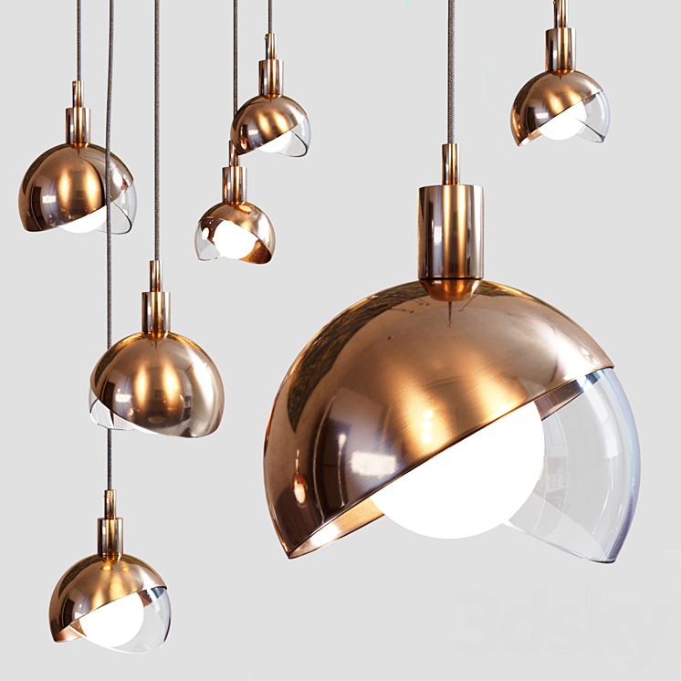 CALIMERO wonderglass - Pendant light - 3D model