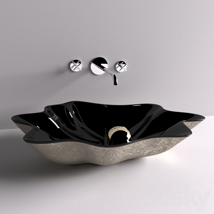 Vitruvit Shell Sink - Wash basin - 3D model