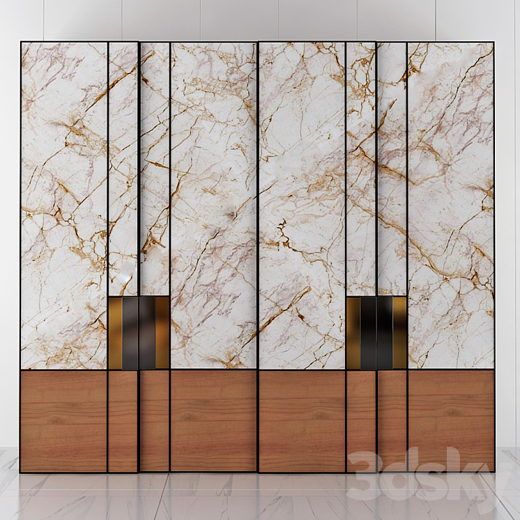 Wardrobe Effect Marble - Wardrobe & Display cabinets - 3D model