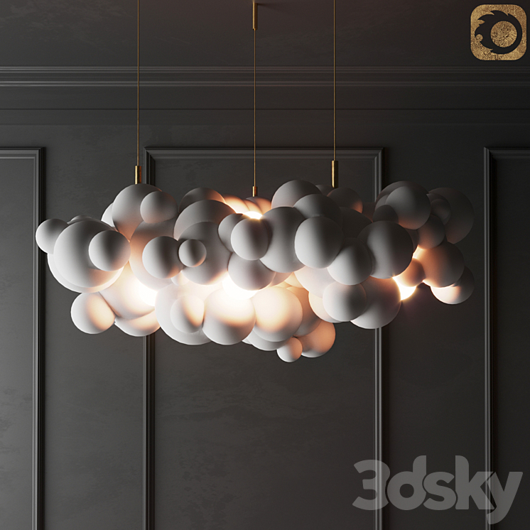 cloud - Pendant light - 3D model