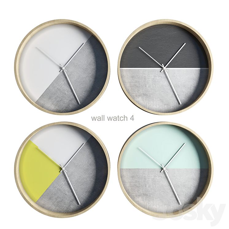 wall watch 4 - Watches & Clocks - 3D model