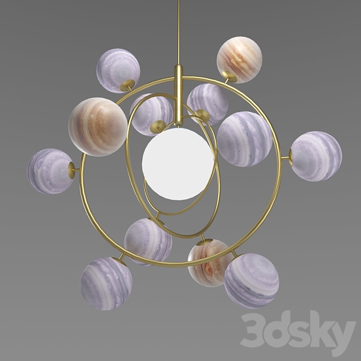 Planet 40.2585 - Pendant light - 3D model