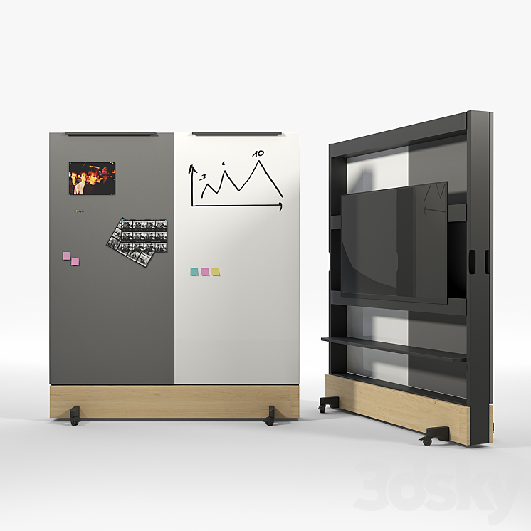 Dancing Wall Vitra - Office furniture - 3D model