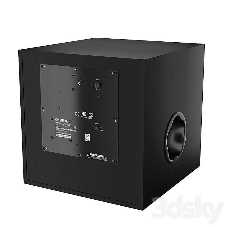 Subwoofer Yamaha NS-SW100 - Audio tech - 3D model