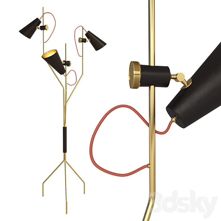 Delightful evans - Floor lamp - 3D model