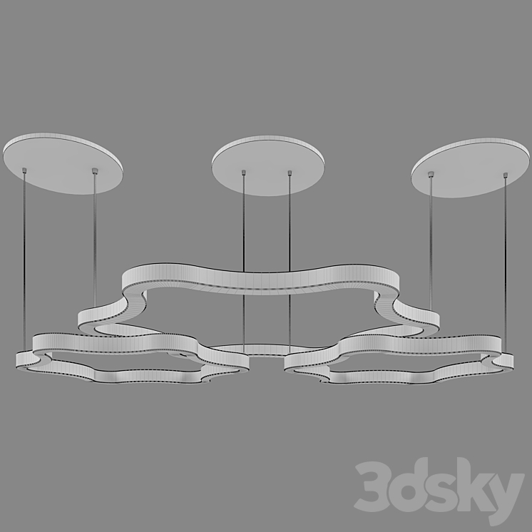 ceiling curve light - Pendant light - 3D model