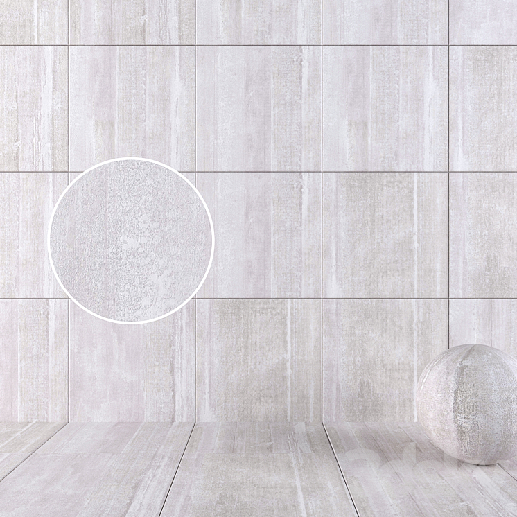 Wall tiles 285 Ash - Tile - 3D model
