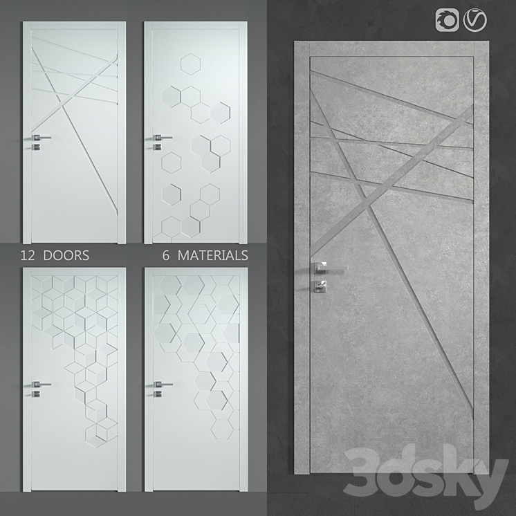Collection of doors DORIAN COLORE - Doors - 3D model