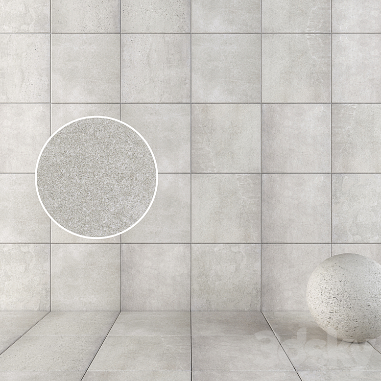 Wall Tiles 381 Ash - Tile - 3D model