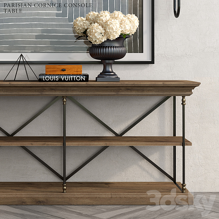 PARISIAN CORNICE CONSOLE TABLE - Console - 3D model