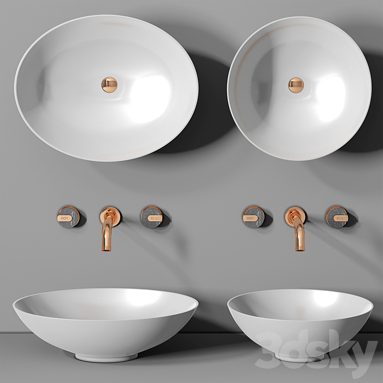 sink Planit Concave basin & Graff Mod plus faucet 1 - Wash basin - 3D model