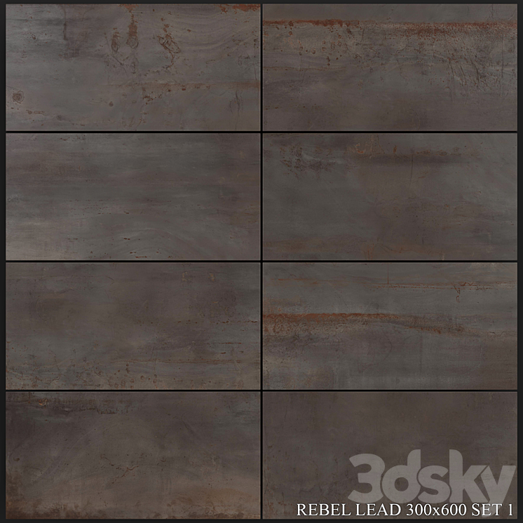Flaviker Rebel Lead 300x600 Set 1 - Tile - 3D model