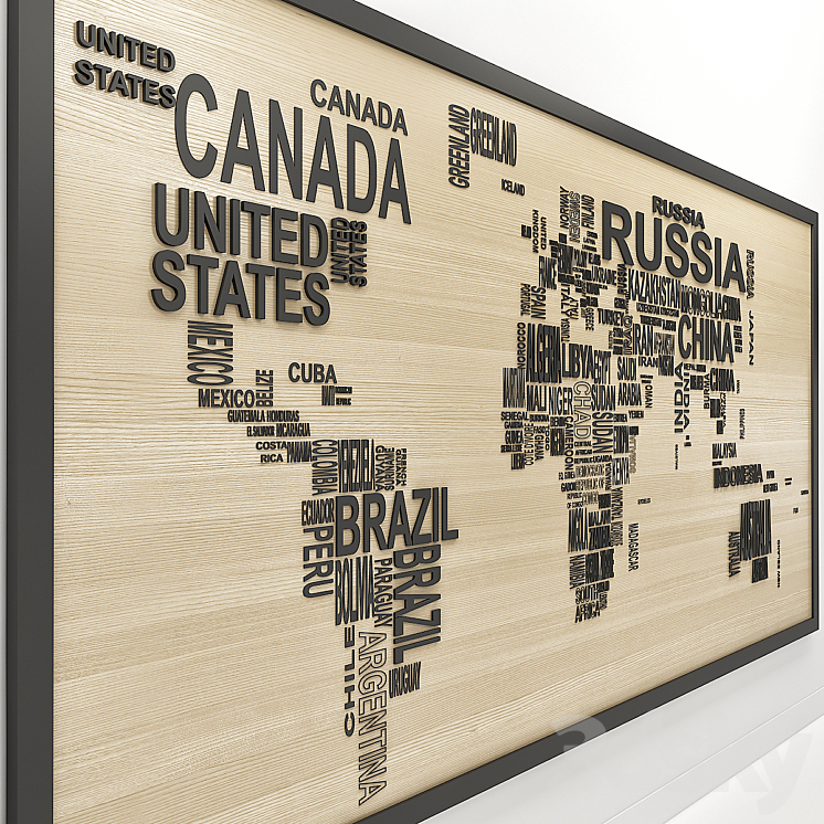 board maps - Frame - 3D model