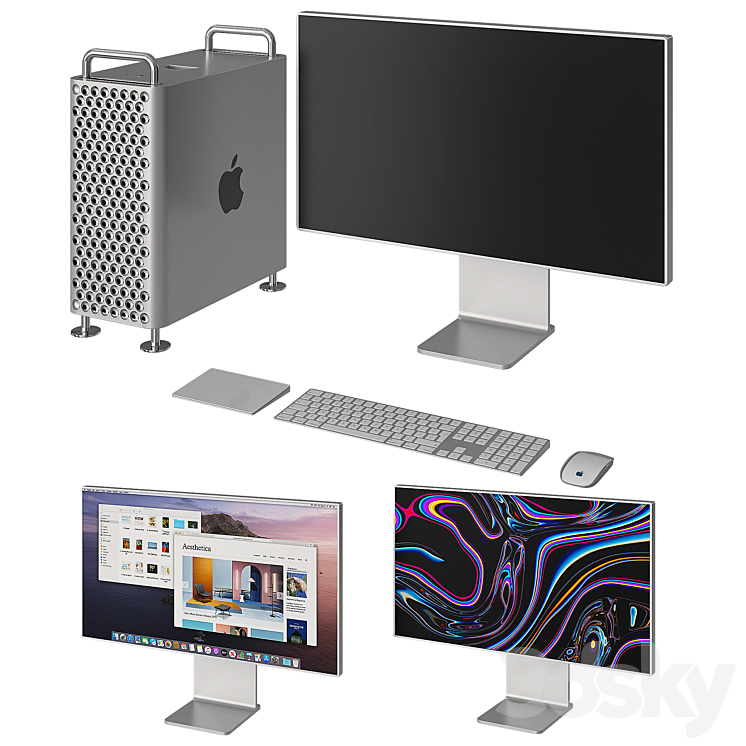Apple Mac Pro - PC & other electronics - 3D model