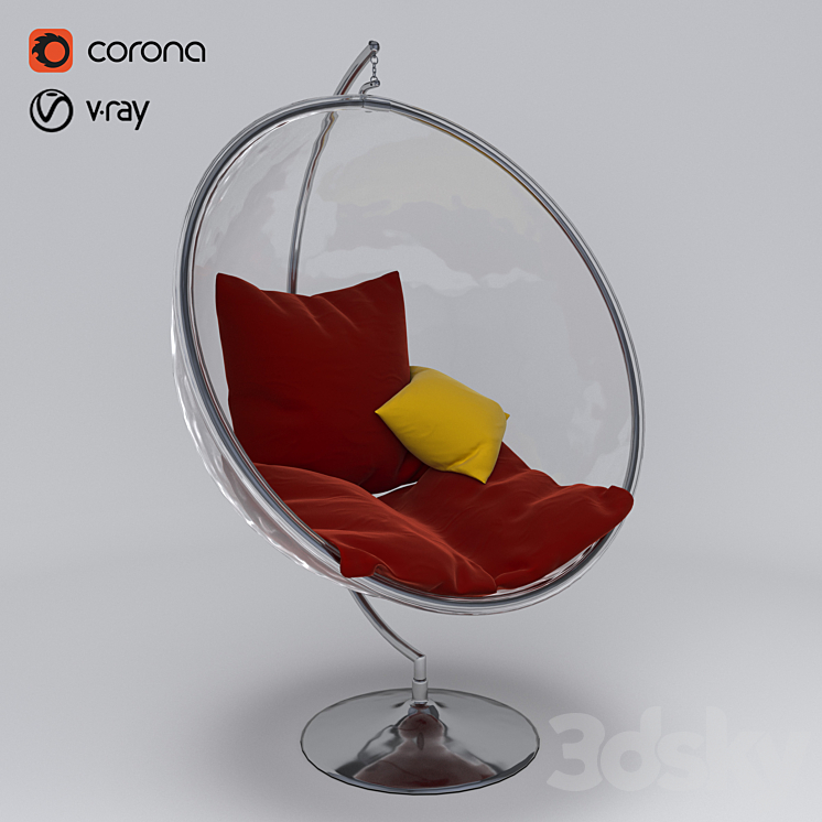 Bubble chair - Arm chair - 3D model