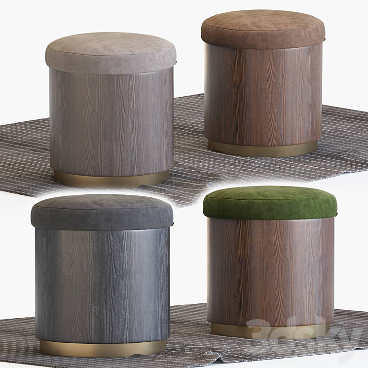 Lune-stools - Other soft seating - 3D model Lune-stools - Other soft seating - 3D model